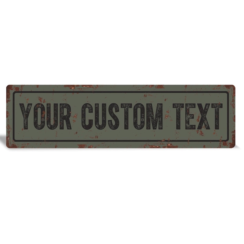 Rusted Metal Sign - Etsy
