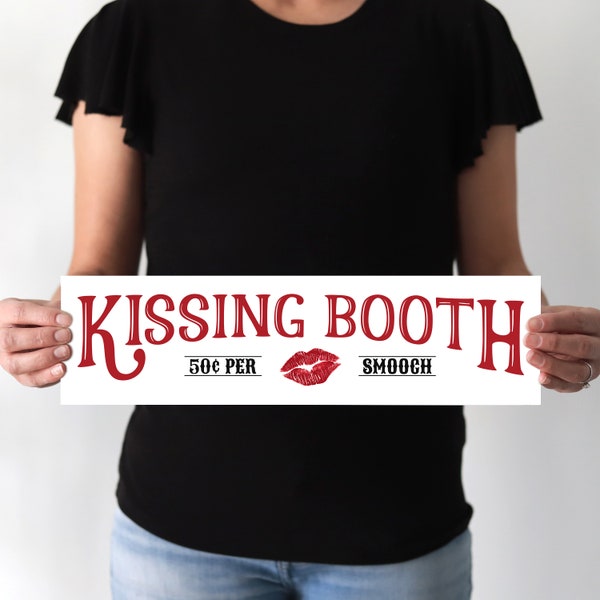 Kissing Booth Sign - Etsy
