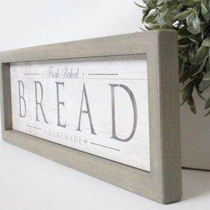 Kitchen Sign Framed Sign Home Decor Sign Bread Sign Home & Living ...
