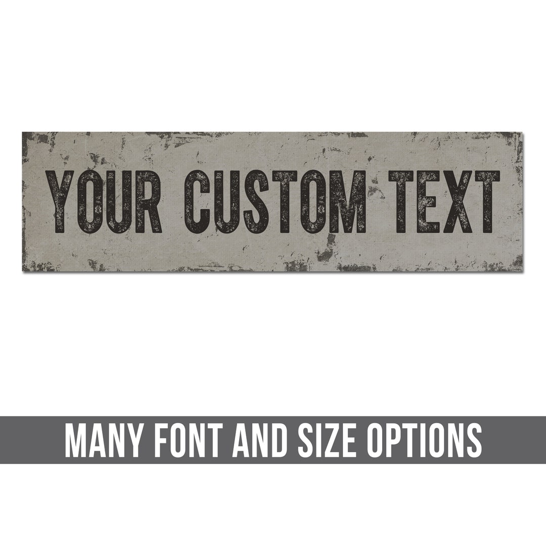 Custom Metal Sign Custom Sign Outdoor Signs Metal Sign - Etsy