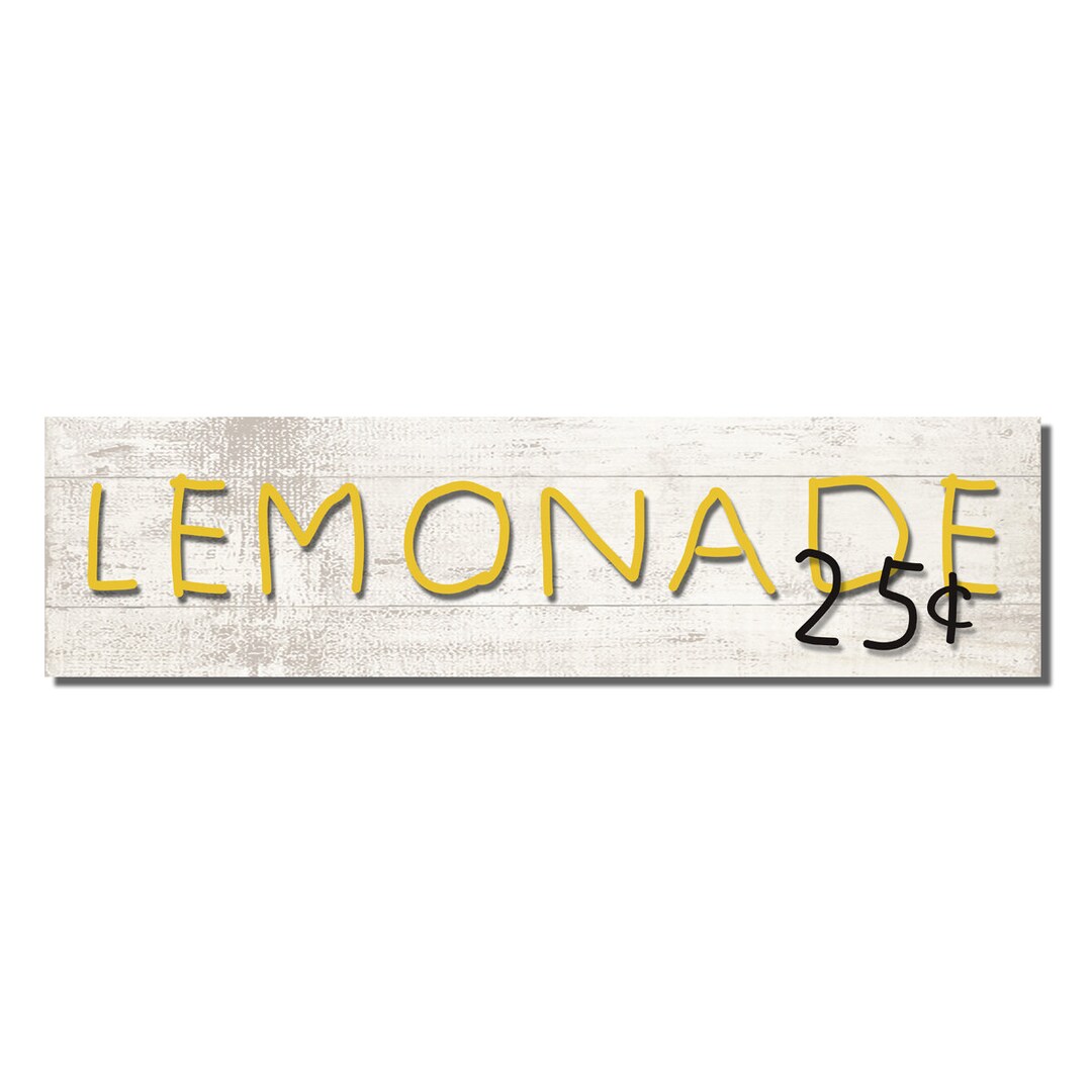 Lemonade Sign Lemonade Stand Sign Lemonade Stand Decor Etsy