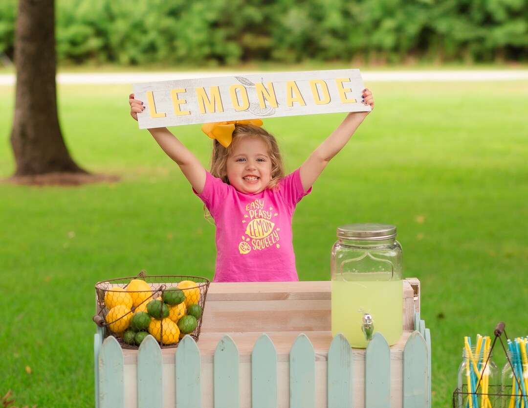 Lemonade Sign - Lemonade Stand Sign - Lemonade Stand Decor - Kids Stand ...