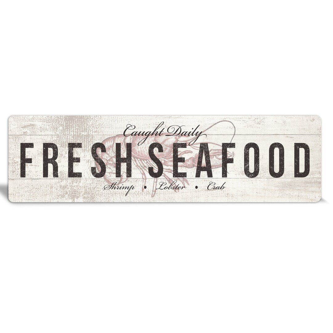 Seafood Decor - Nautical Decor - Nautical Sign - Seafood Sign - Lobster ...