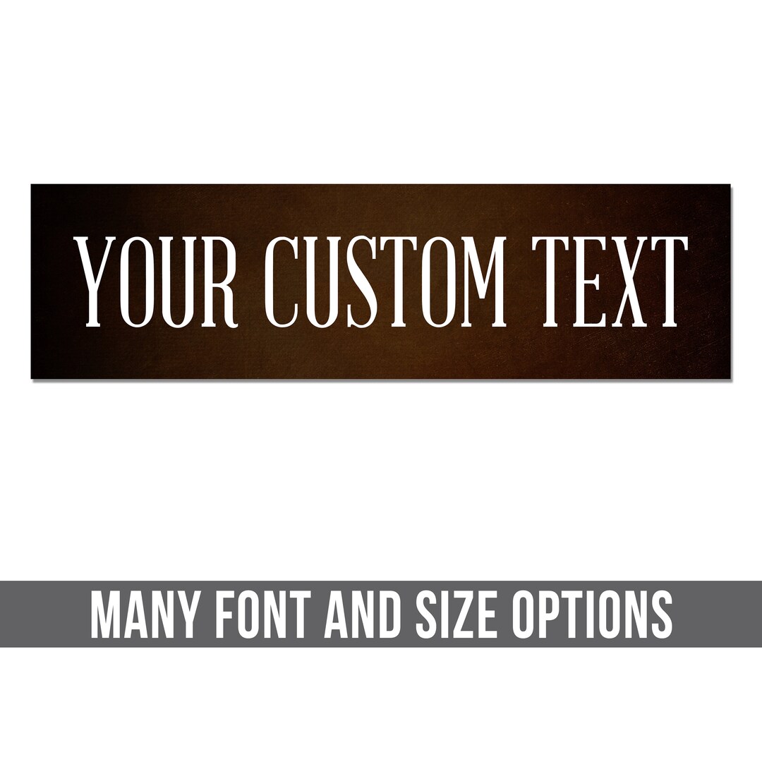 Faux Copper Sign Bronze Color Metal Sign Custom Metal Sign - Etsy