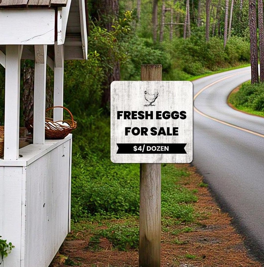 Eggs for Sale Sign, Farmstand Sign, Chicken Sign, Outdoor Egg Sale Sign ...