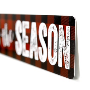 Buffalo Plaid Decor - Tis the Season -buffalo Plaid Sign - Buffalo ...