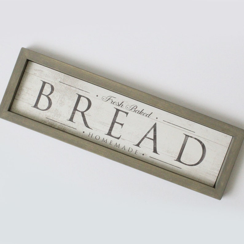 Kitchen Sign Framed Sign Home Decor Sign Bread Sign | Etsy