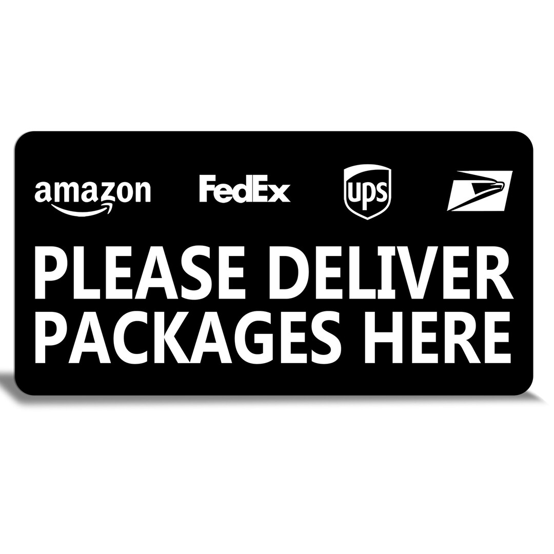 Delivery Driver Sign, Outdoor Deliveries Sign, Amazon Delivery Sign ...