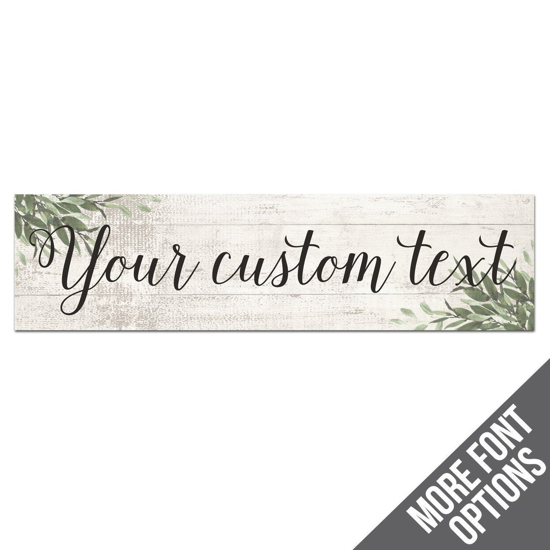 Custom Plant Sign, Greenery Sign, Custom Metal Sign, Custom Signs ...