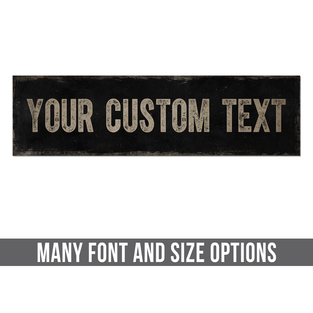 Metal Sign Personalized Sign Brown Sign Custom Metal Sign - Etsy