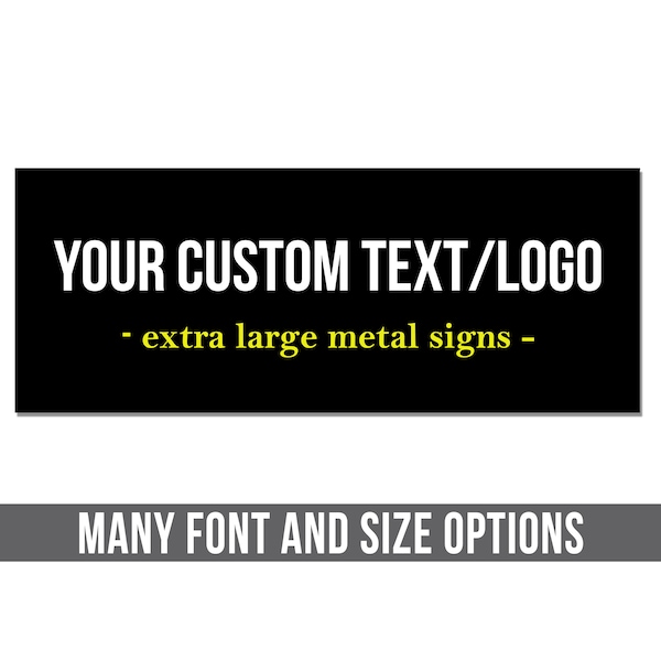 Large Custom Sign - Etsy
