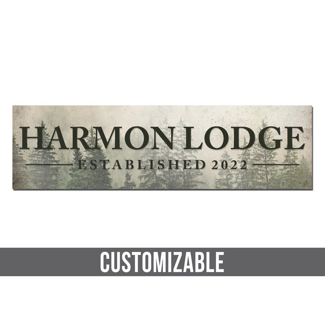 Metal Lodge Sign Custom Lodge Sign Custom Cabin Signs Lodge - Etsy