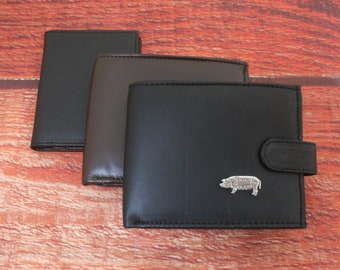 Pig Leather Wallet - Etsy