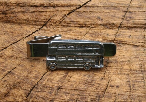London Bus Tie Clip Tack Slide Bar UK Handmade Bus Driver Gift - Etsy