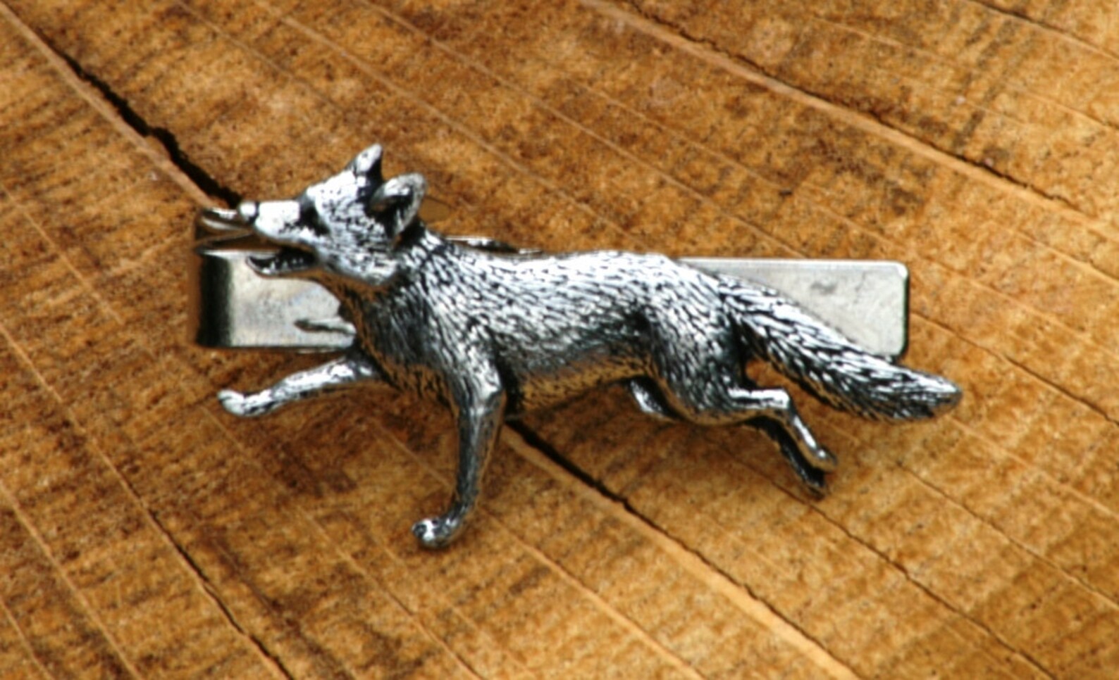 Fox Tie Clip Tack Slide UK Pewter Hunting Gift 142 | Etsy