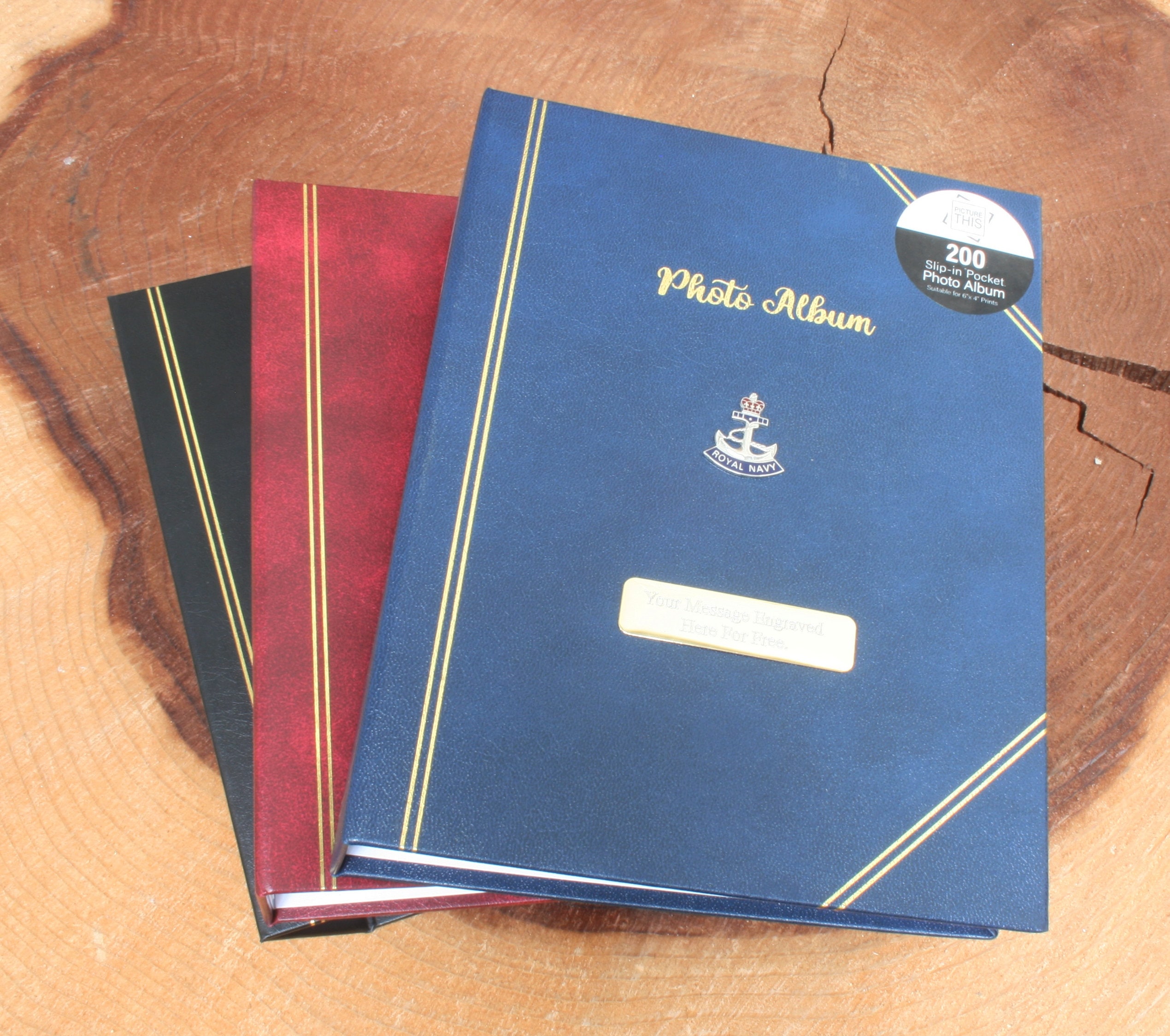Royal Navy Crown & Anchor Album Photo Album Blue, Black or Red Holds ...