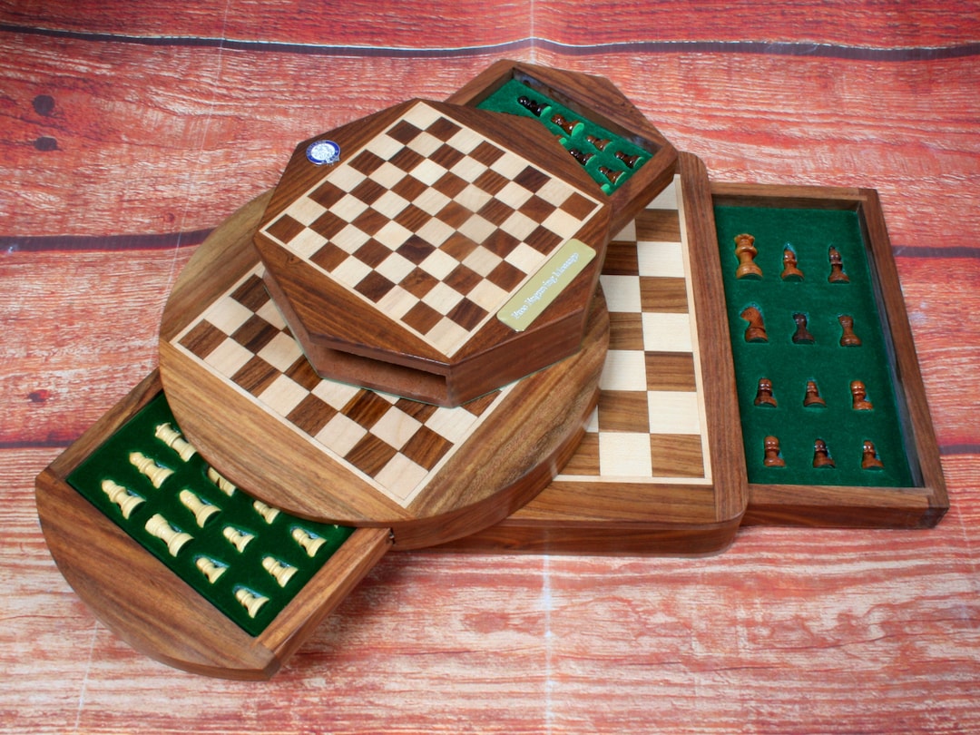 Clan Crests Chess Set Square, Octagonal or Round Magnetic Board With ...