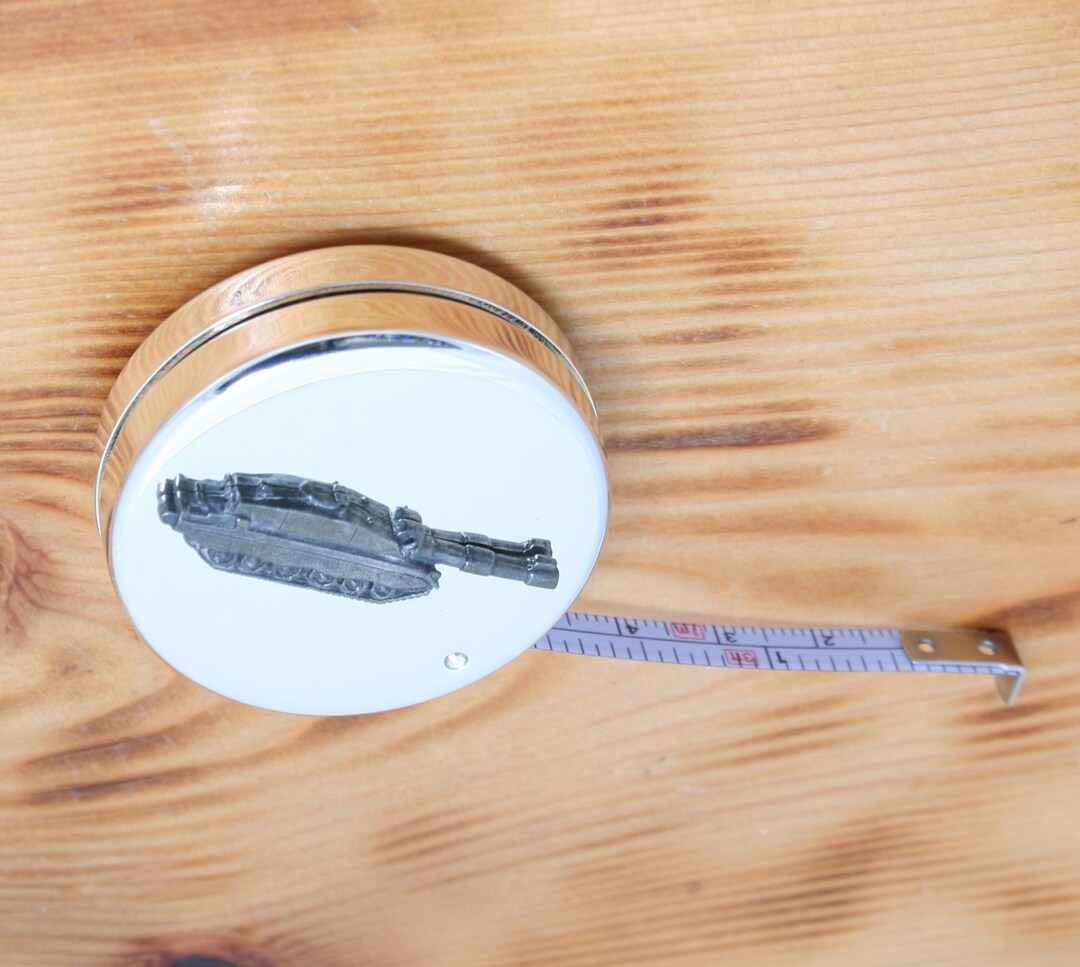 Army Tanks Silver Plated 1 Meter Tape Measure Free Engraving Panzer ...