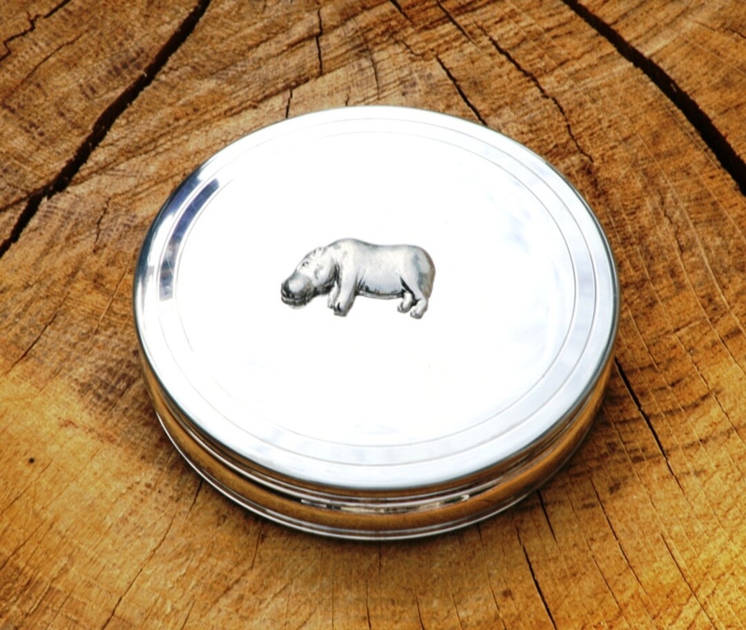 Hippo Trinket Jewellery Box Pewter Ladies Hippopotamus Birthday Gift ...