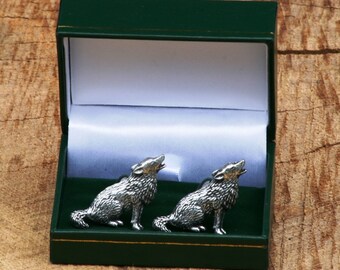 Wolf Cufflinks | Etsy