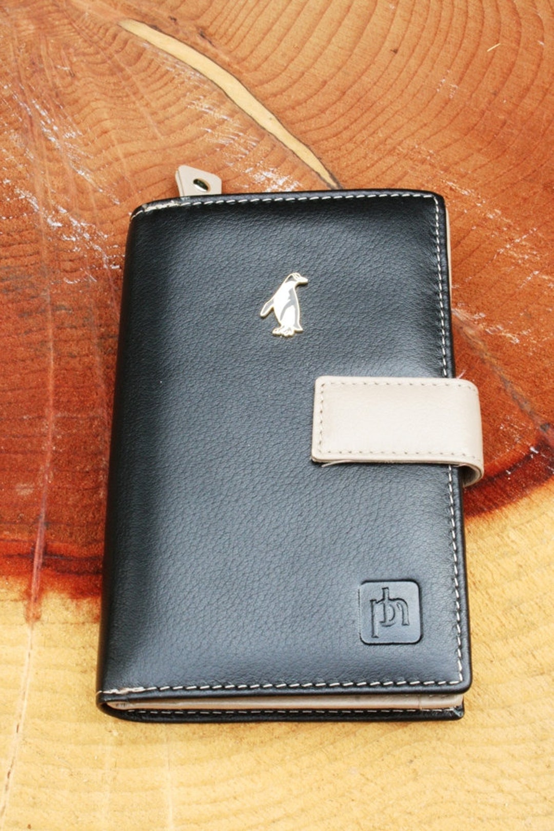 Penguin Enamel Design Leather Purse With Zipped Compartments RFID ...