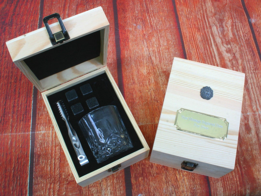 Greek Mythology Whiskey Birthday Gift Set Wooden Tumbler Box ...