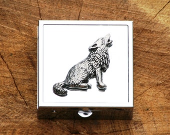 Wolf Pill Box - Etsy