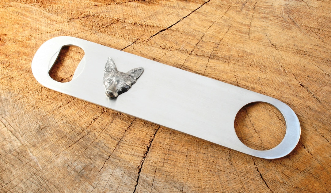 Fox Face Bottle Opener Bar Tool Stainless Steel Waiter Pub Birthday ...