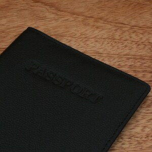 T-rex Whole Real Leather Passport Case RFID Black or Burgundy Dinosaur ...