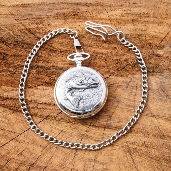 Fish Pocket Watch - Etsy