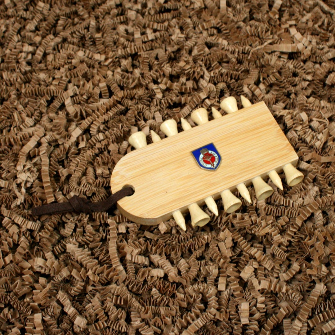 Welsh Regiments Bamboo Golf Tee Holder With Wooden Tees and Free ...