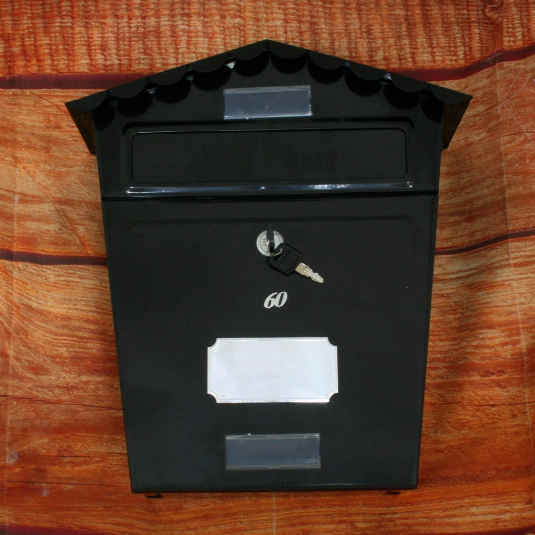 Birthday Ages Outdoor Letter Post Box Mailbox With Engraved House Name ...
