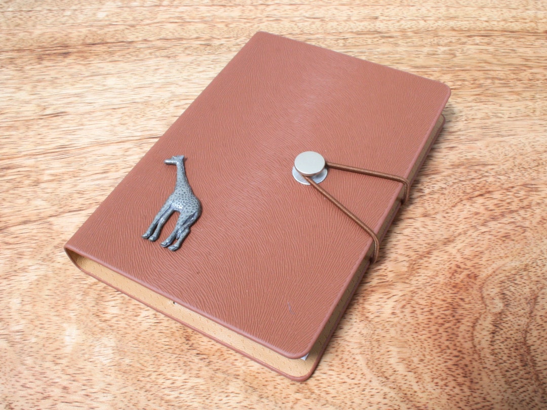 Giraffe Pewter Design A 6 Notebook Pocket Size Notepad Ideal African ...