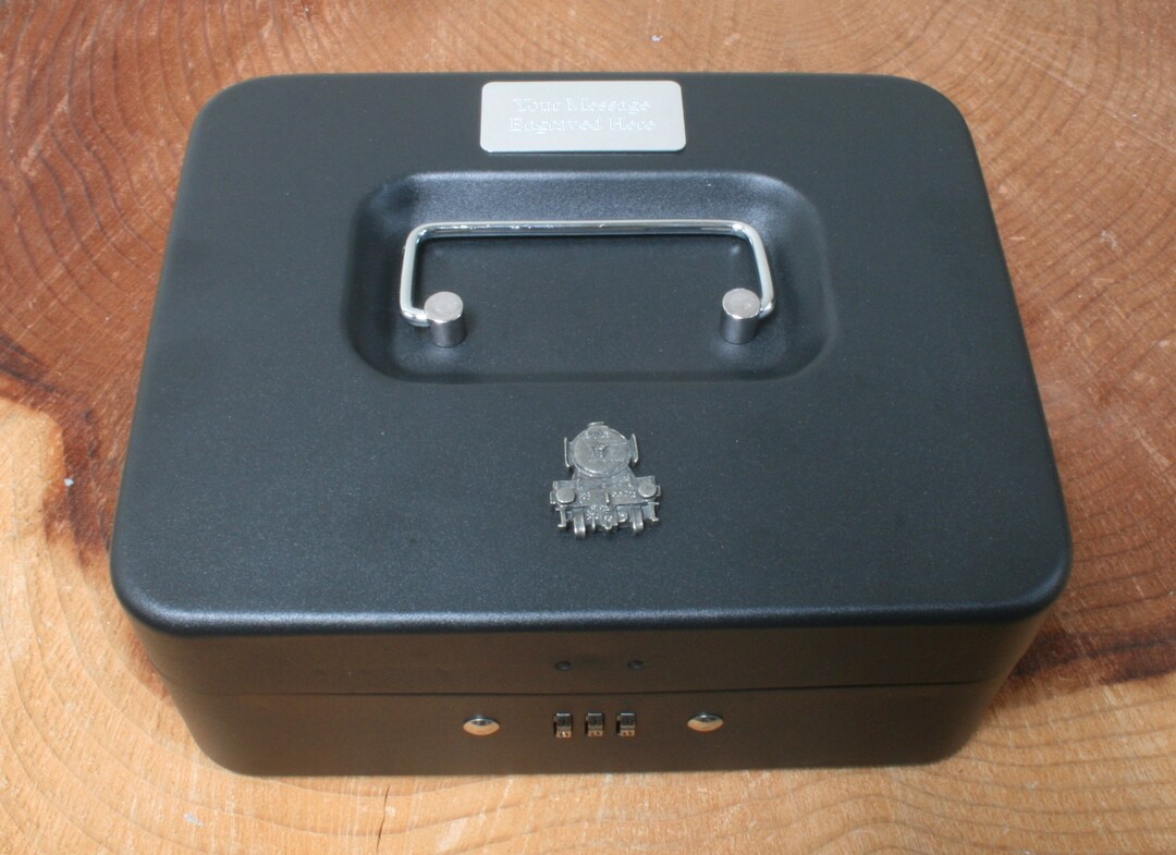 Trains and Railways Money Box Combination Cash Float Safe Removable ...