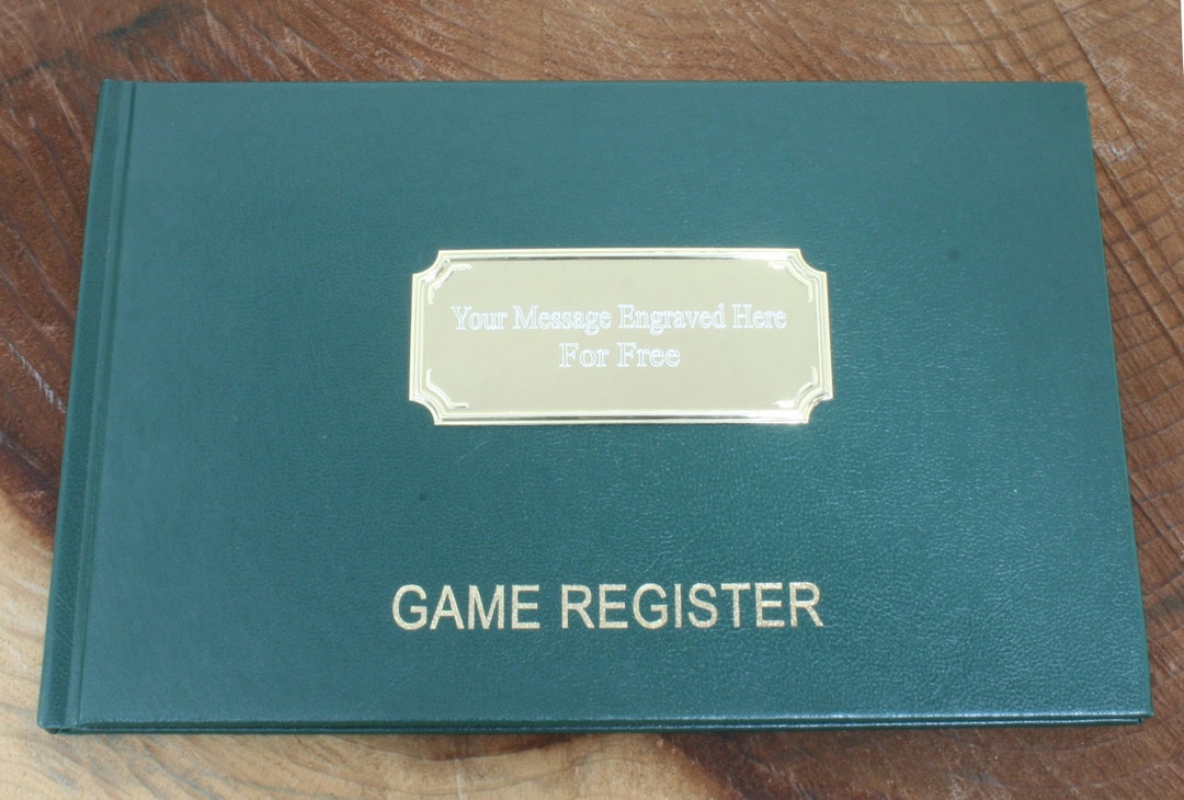 Personalised Game Bird Record Book Register Custom Shooting Christmas ...