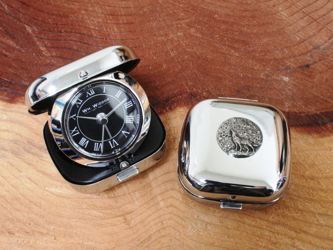 Halloween and Death Flip up Alarm Clock Portable Quartz Movement ...