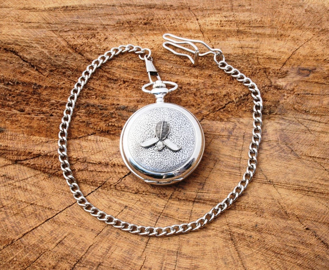 Fencing Mask Design Pocket Watch Pewter Christmas Gift Boxed - Etsy
