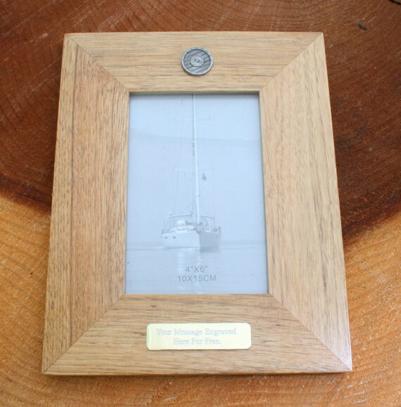 Viking Shield Oak Wooden Photo Frame 6x4 Landscape Or Portrait | Etsy