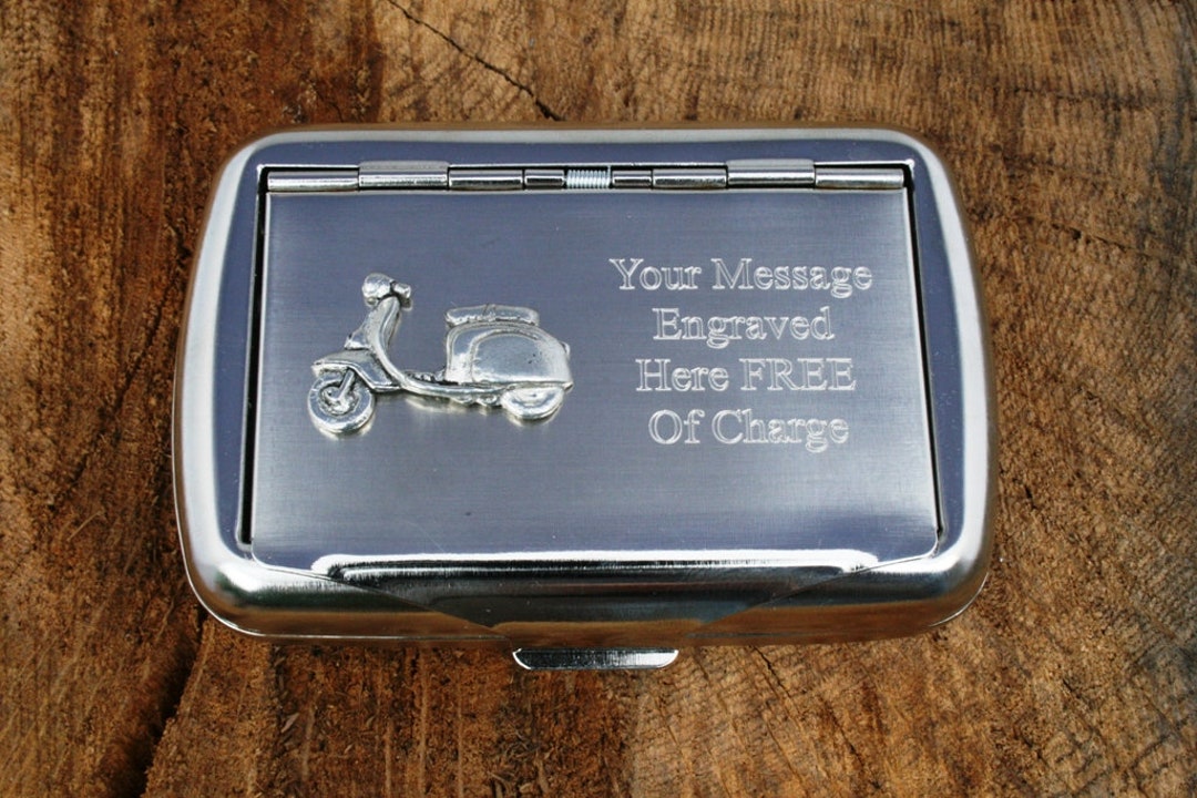 Lambretta Scooter Designed Hand Rolling Tobacco Cigarette Tin ...