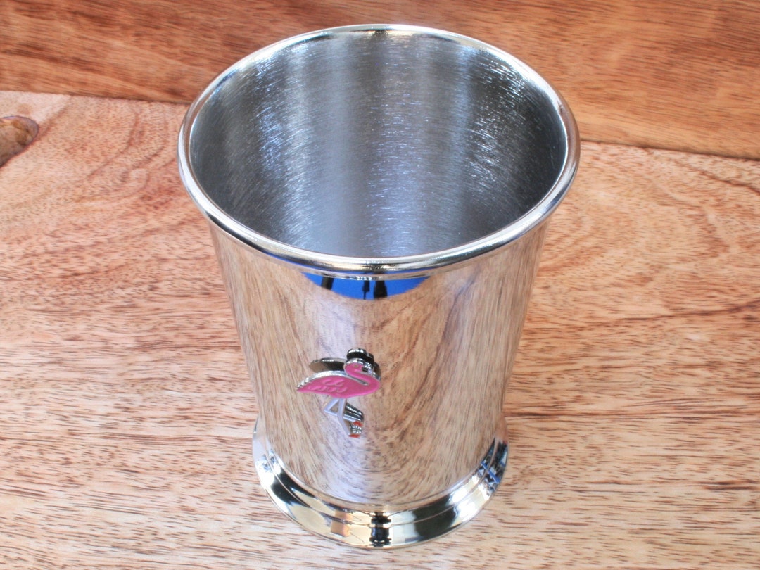 Exotic Birds Mint Julep Cup English Pewter Personalised Free Engraving ...