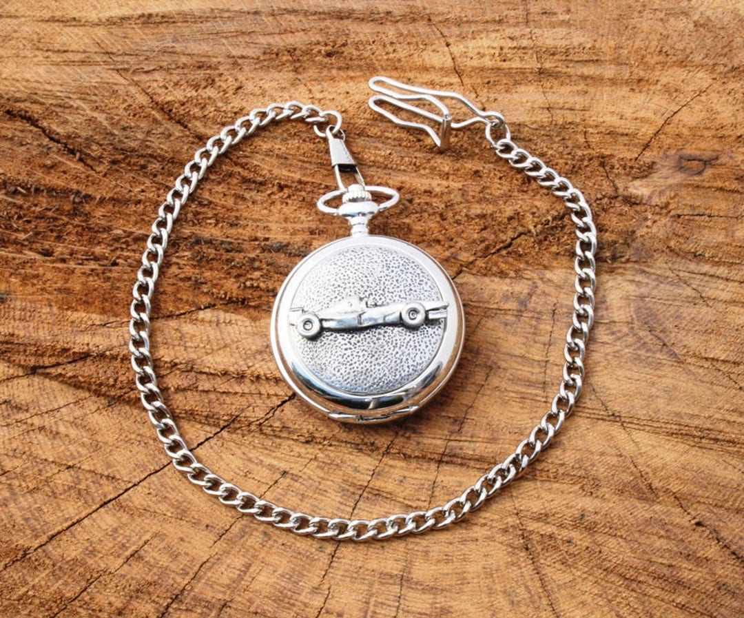 Racing Car Car Design Pocket Watch Pewter Father's Day Gift Boxed ...