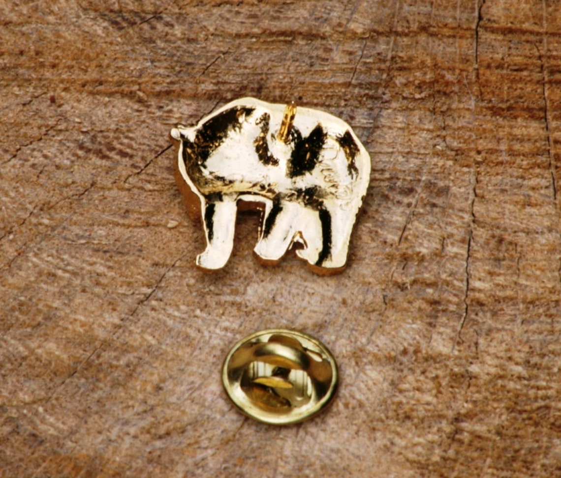 Grizzly Bear Gold Plated Pin Lapel Badge Hunting Gift 026 | Etsy