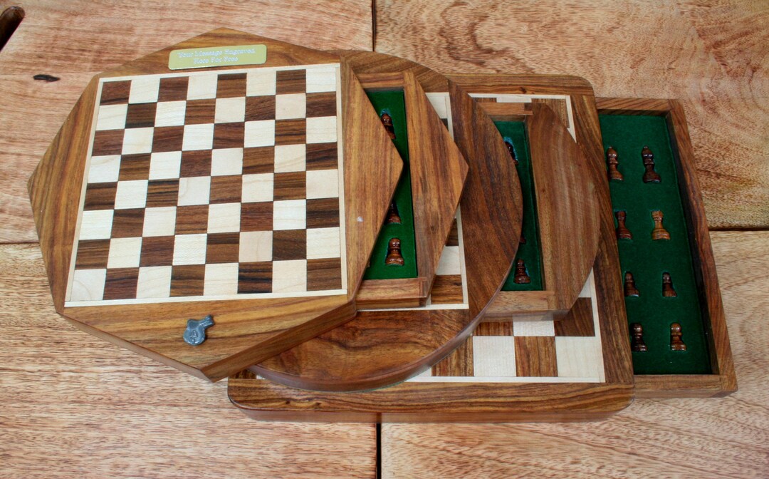 Cowboys and Indians Chess Set Square, Octagonal or Round Magnetic Board ...