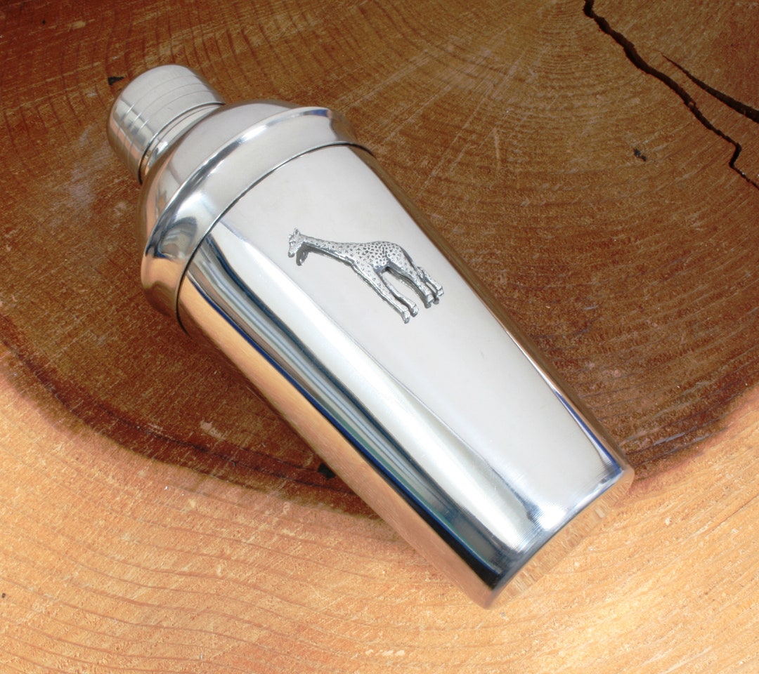 Giraffe Cocktail Shaker Mixer With Built in Strainer Cocktail 152 - Etsy