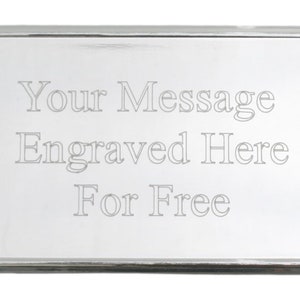 Large Plaque Rectangular Self Adhesive Plate Gold or Silver With FREE ...