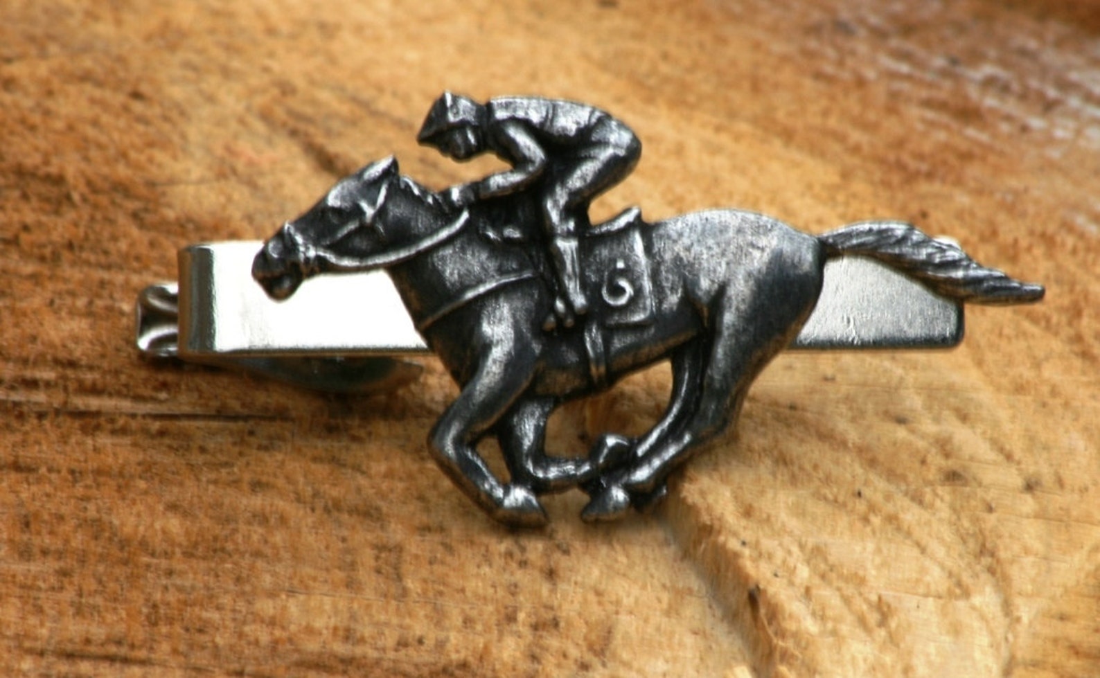 Horse Racing Tie Clip Tack Slide Bar UK Handmade Gift 187 | Etsy