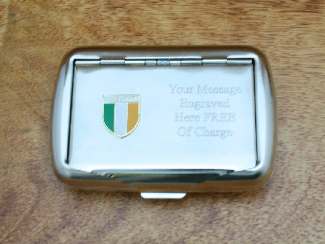 Irish Icons Tobacco Tin Hand Rolling Cigarette Tin Personalised Free ...