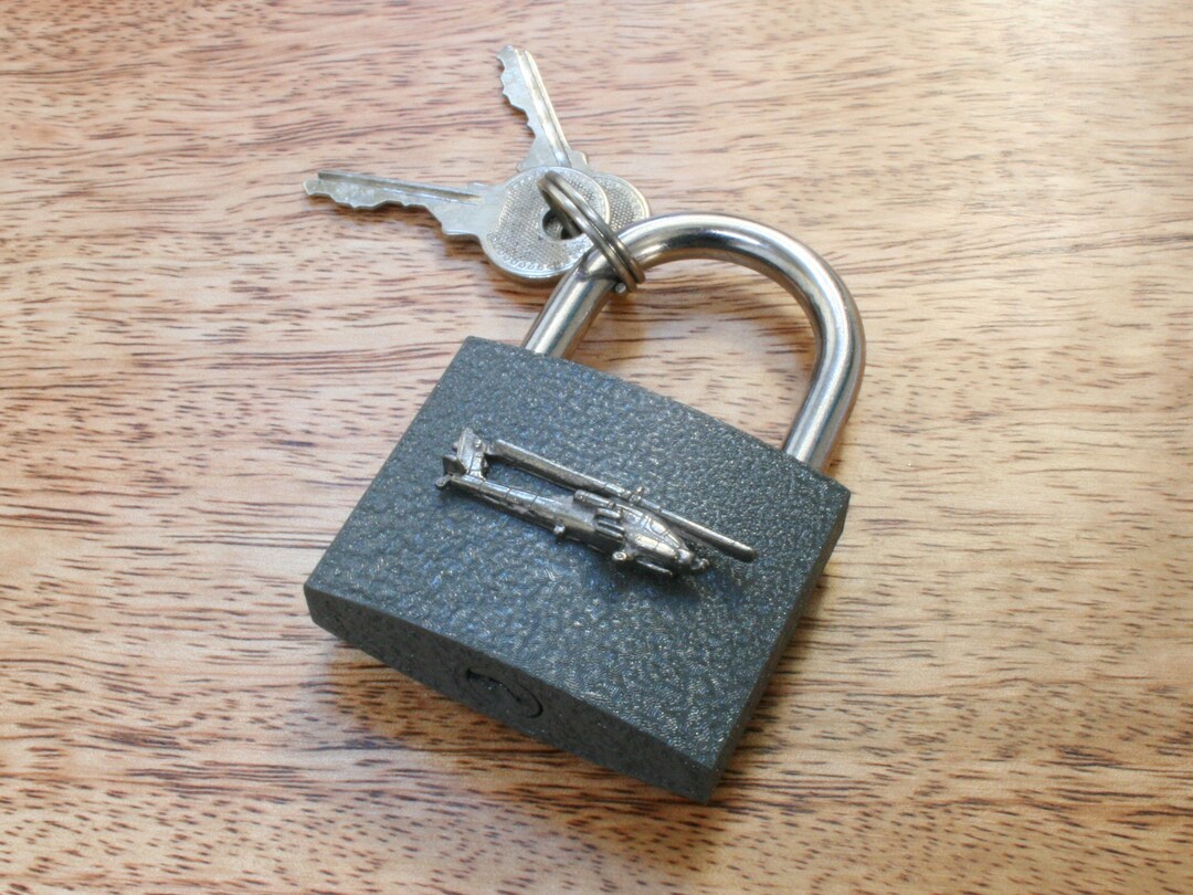 Helicopters & Rotors Padlock Love Lock Wedding Anniversary Couple ...