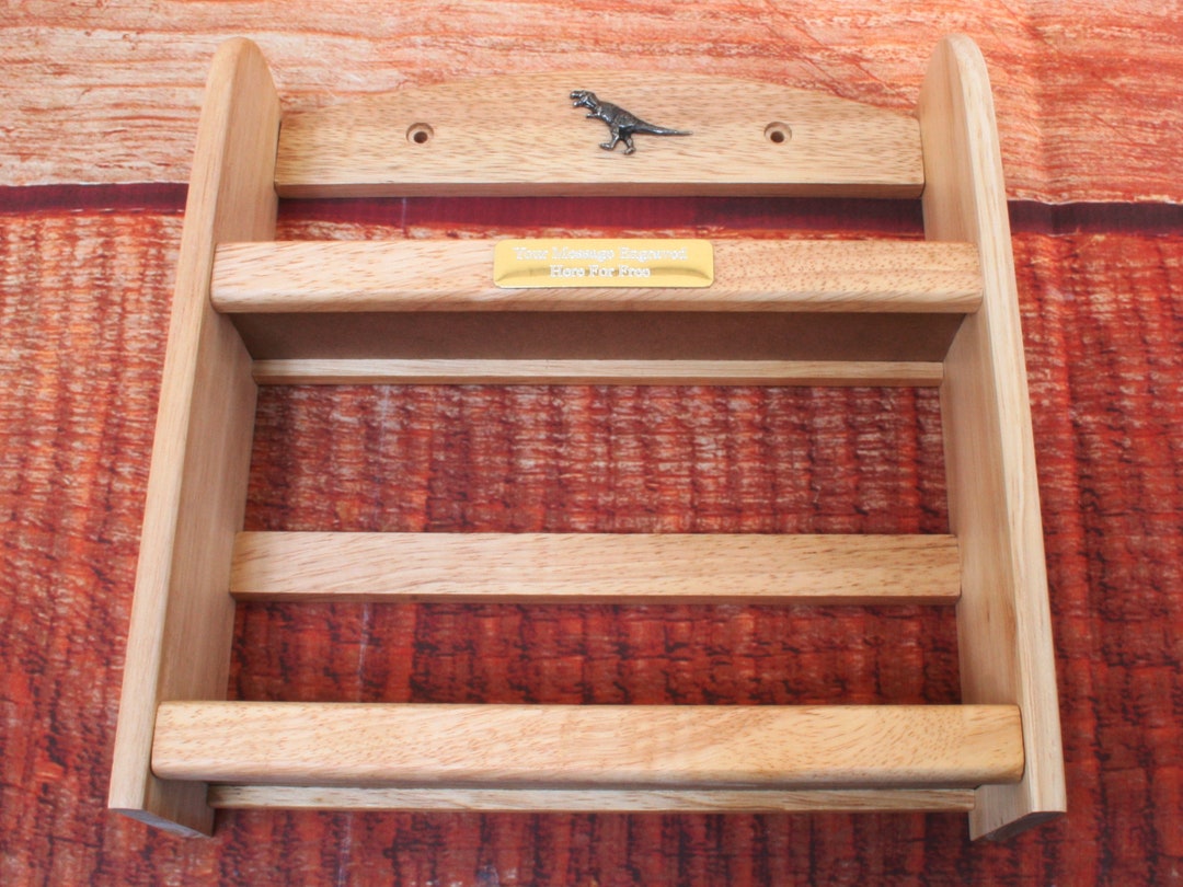 Dinosaurs Spice Rack Herb Holder Wooden Storage Shelve Personalised ...