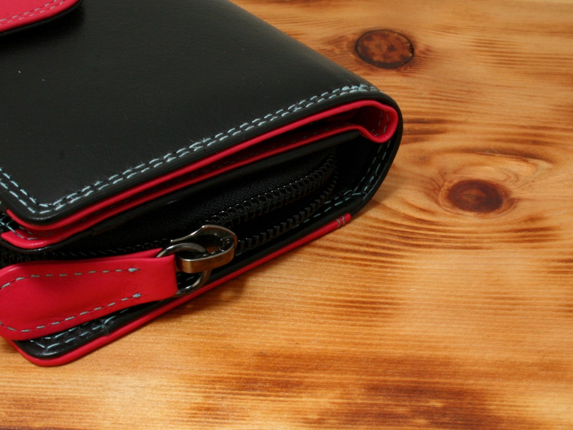 Game Shooting Ladies Leather Purse RFID Safe With Zip Coin Pouch Womens ...